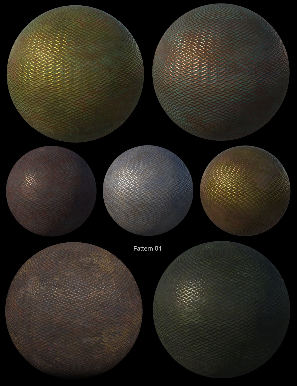 4K Metal Shader Presets 1 for Iray | Daz 3D