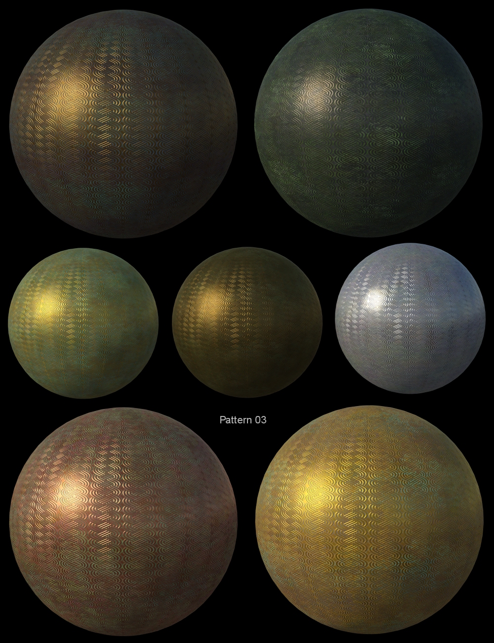 4K Metal Shader Presets 1 for Iray | Daz 3D