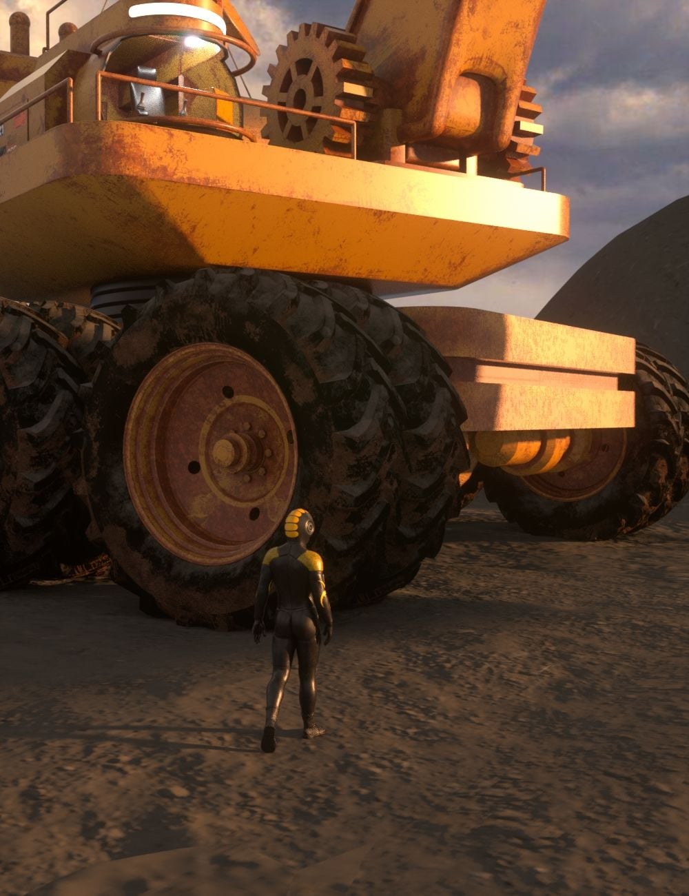 Sci-Fi Excavator | Daz 3D