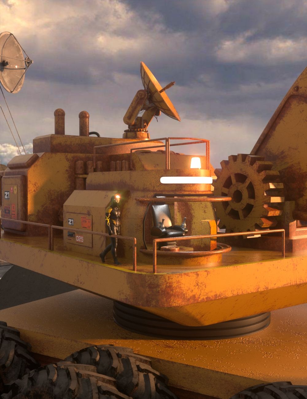Sci-Fi Excavator | Daz 3D