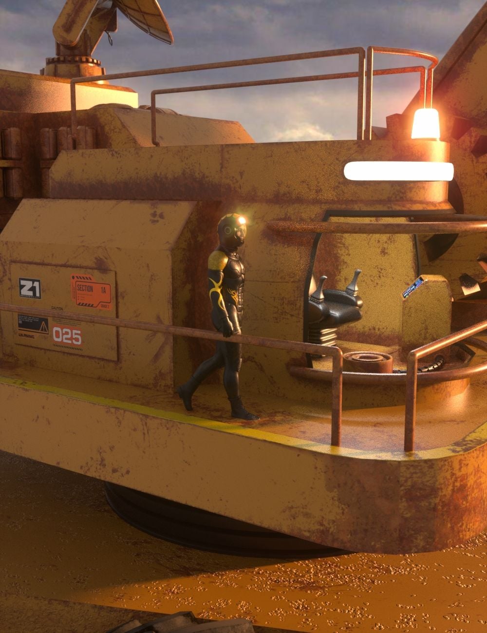 Sci-Fi Excavator | Daz 3D
