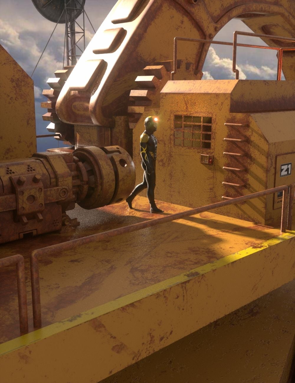 Sci-Fi Excavator | Daz 3D