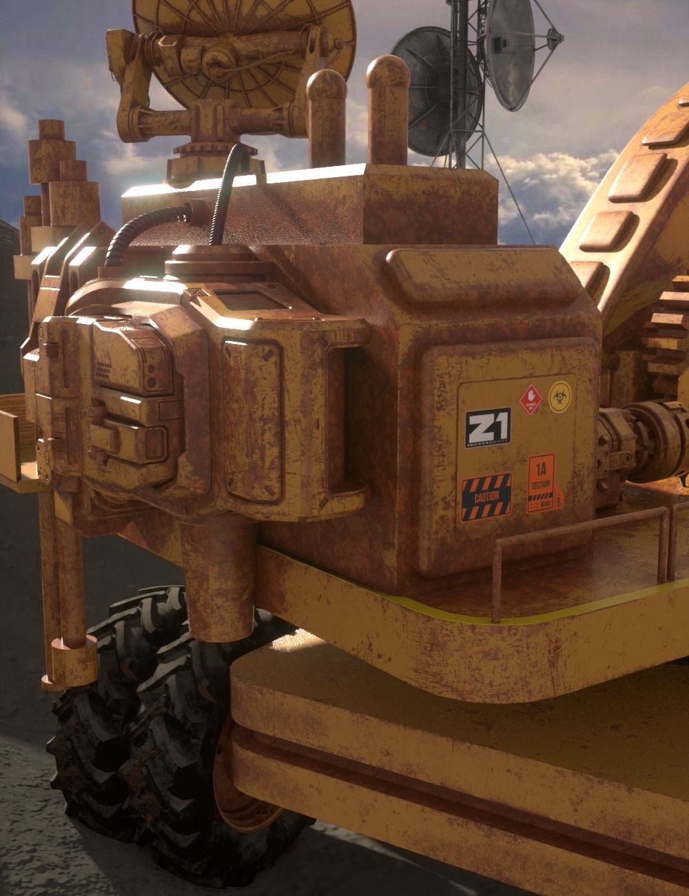 Sci-Fi Excavator | Daz 3D