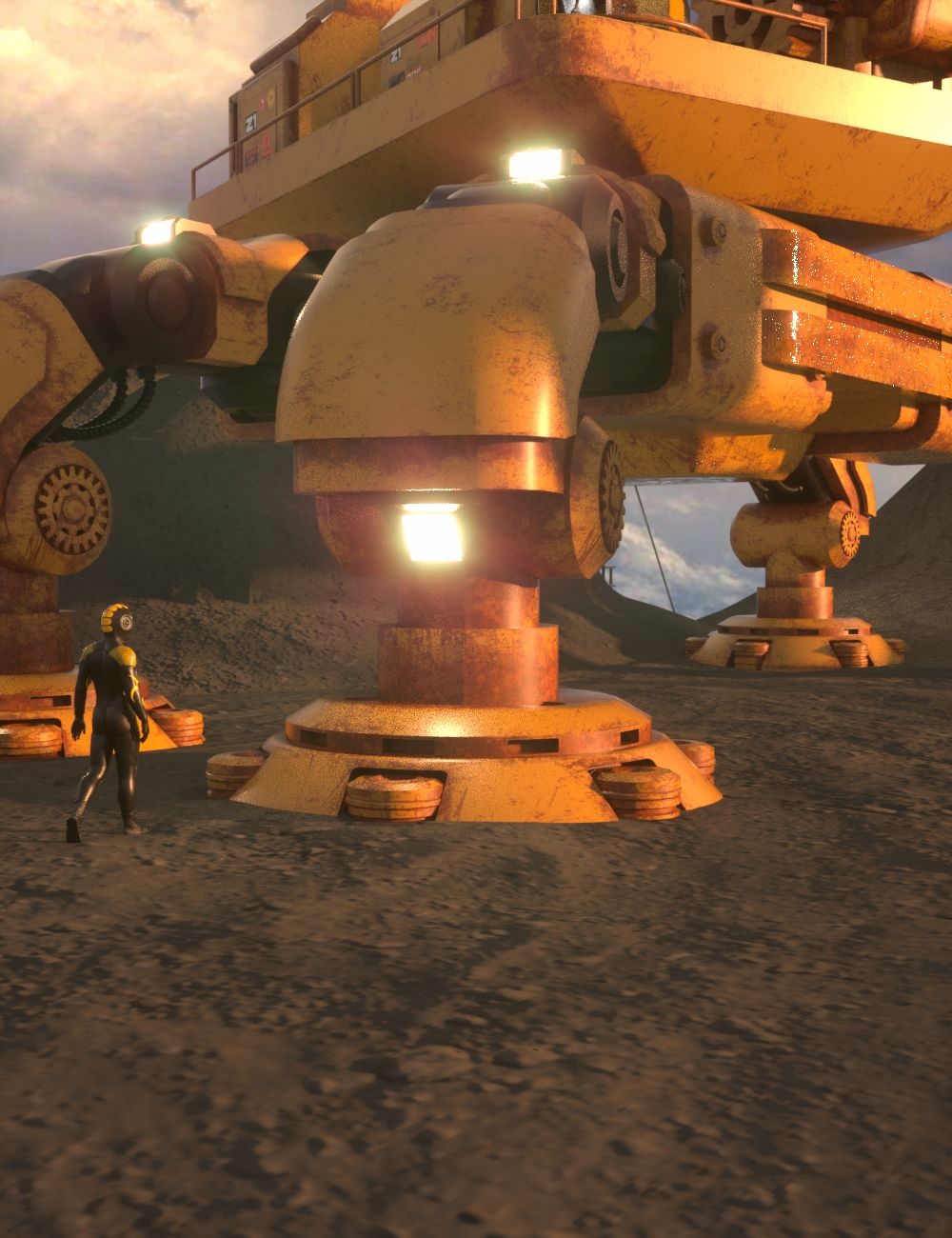 Sci-Fi Excavator | Daz 3D