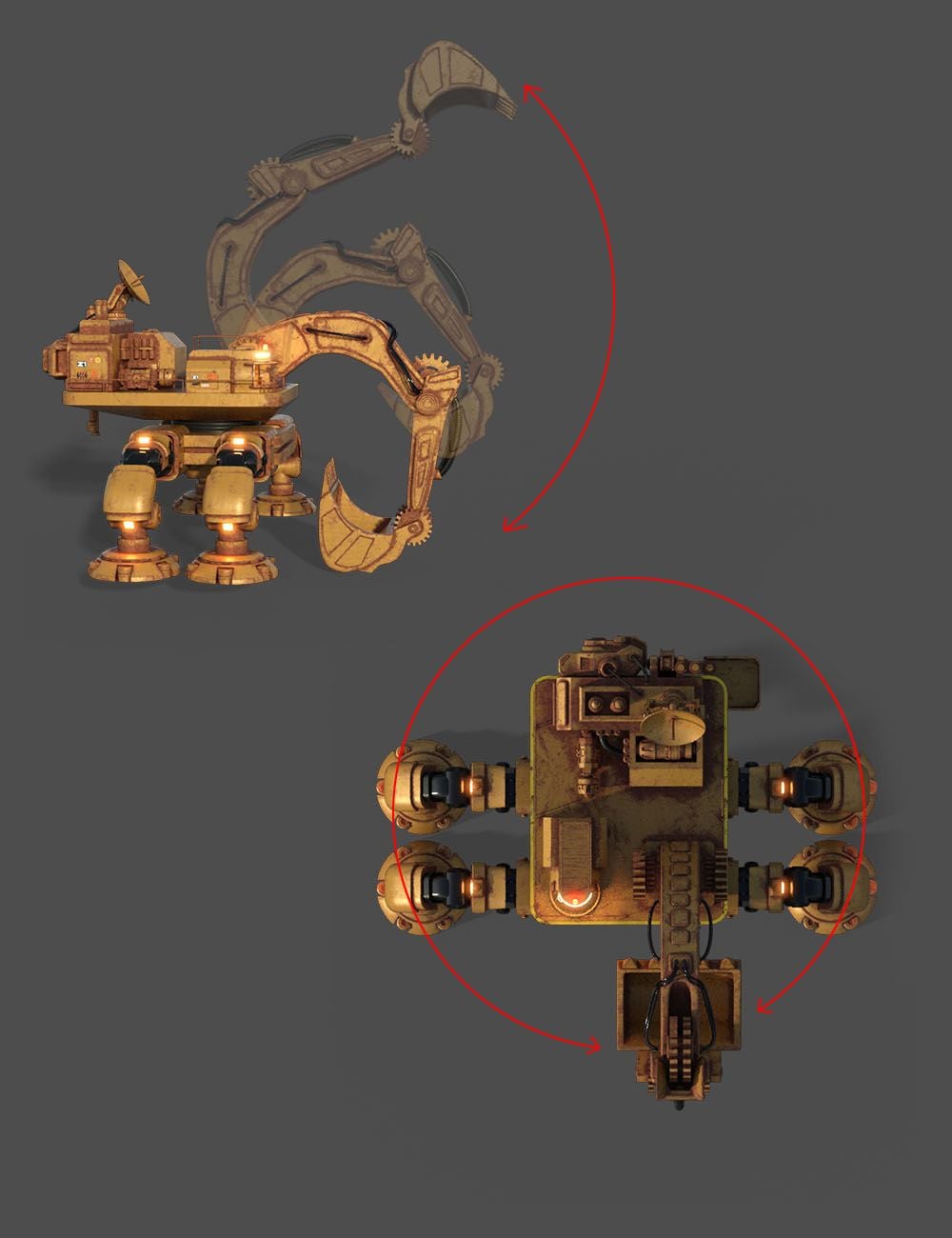 Sci-Fi Excavator | Daz 3D