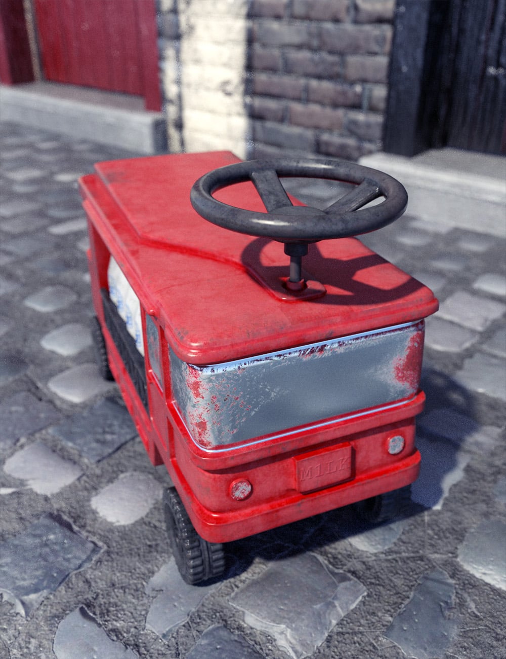 Iddy Biddy Milk Float | Daz 3D