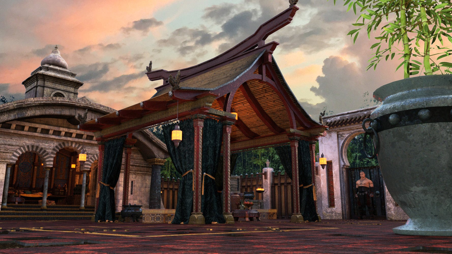 Khan's Tiger Den | Daz 3D