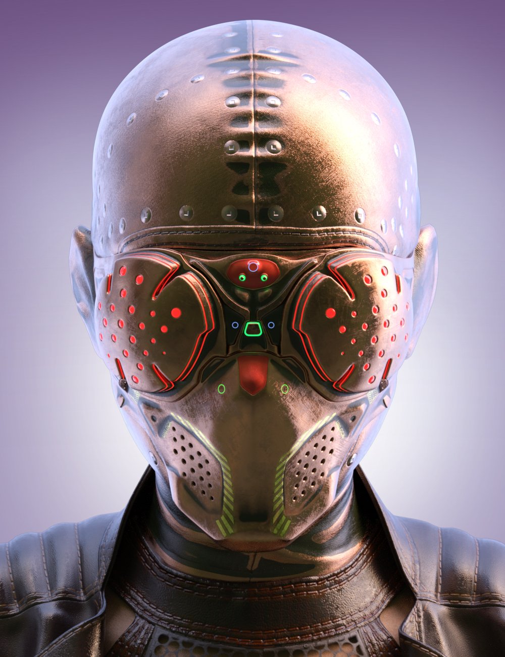 COG SciFi Goggles And Mask Steampunk Texture Pack | Daz 3D