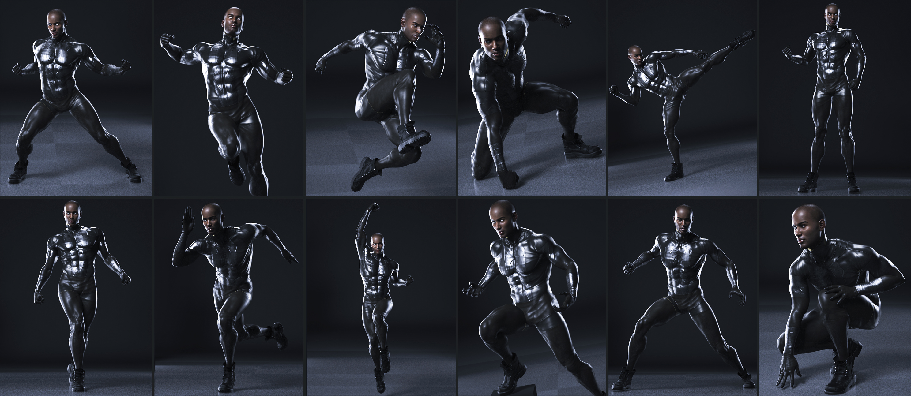 101 Series: Super Action Poses for Genesis 8 | Daz 3D