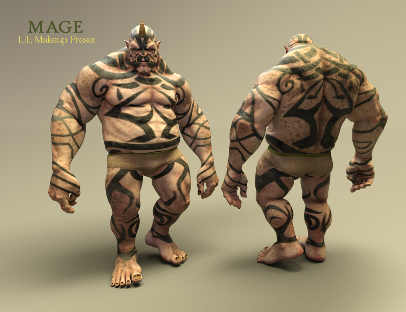 Battle Ready for Ogre HD and Genesis 3 and 8 Male(s) | Daz 3D