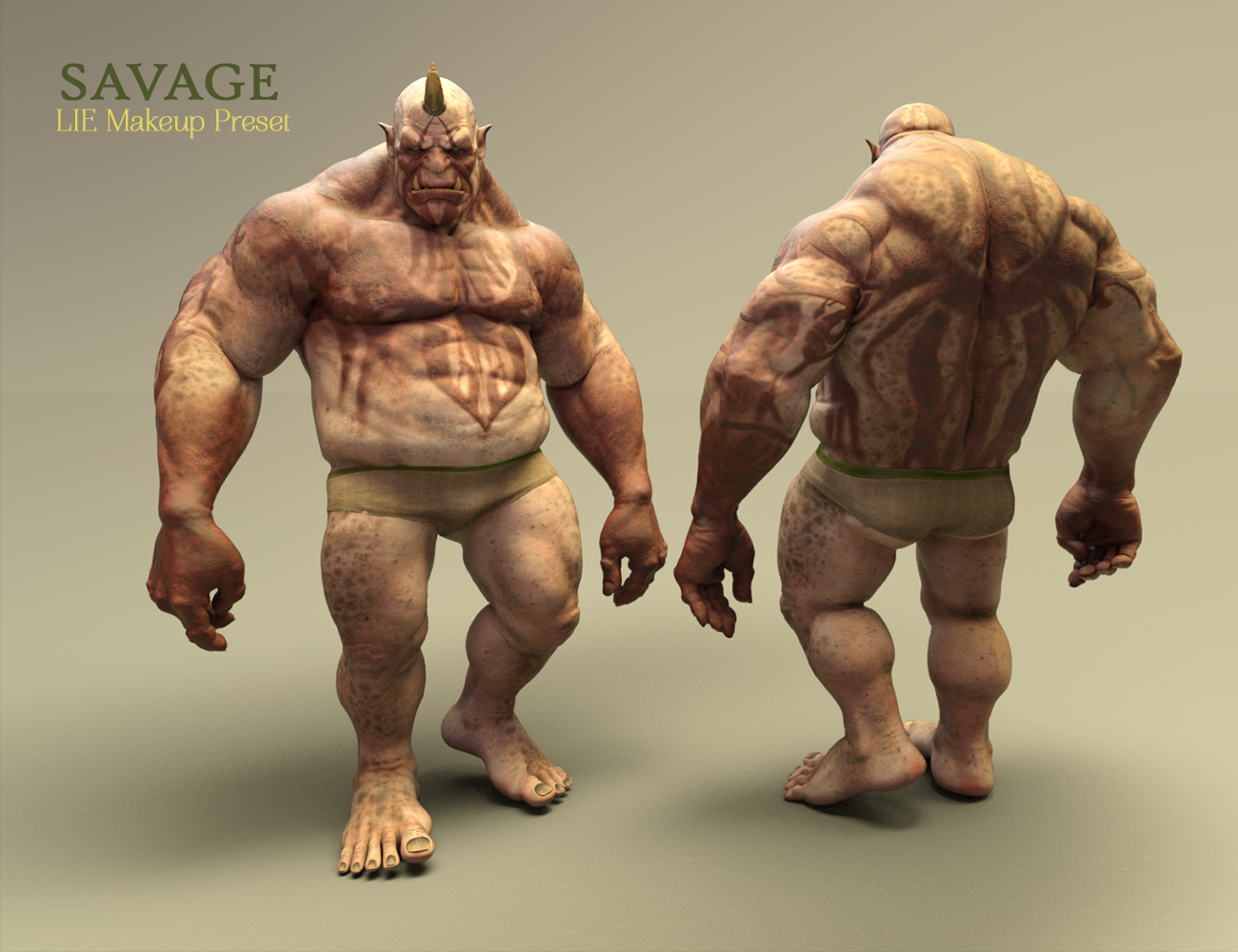 Battle Ready for Ogre HD and Genesis 3 and 8 Male(s) | Daz 3D