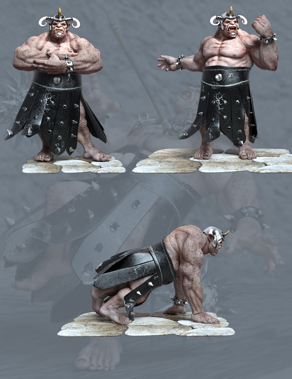 Ogre Poses for Genesis 8 Ogre HD | Daz 3D