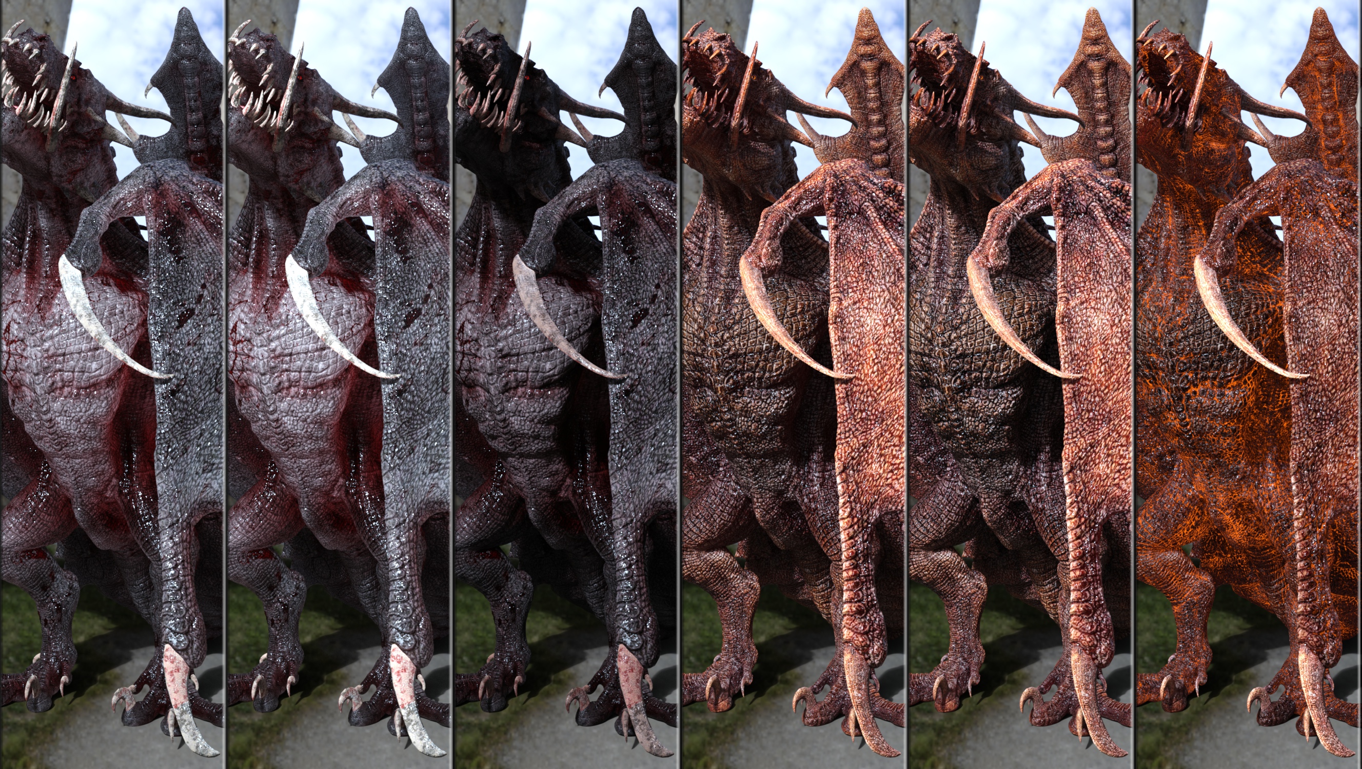 Born In Fire for HH Wyvern | Daz 3D