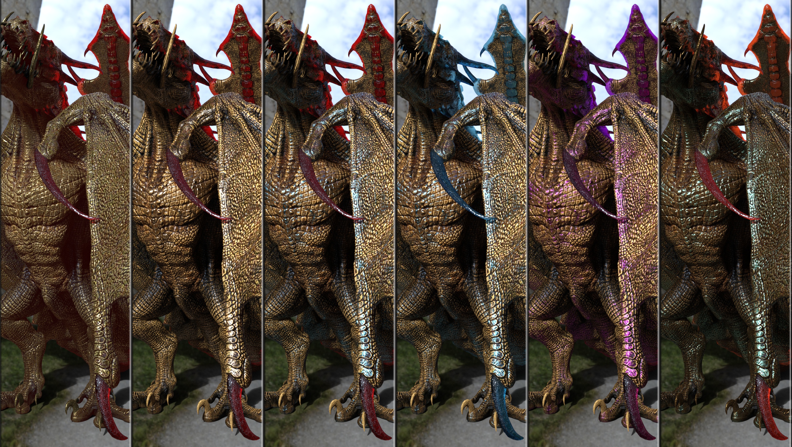 Born In Fire for HH Wyvern | Daz 3D