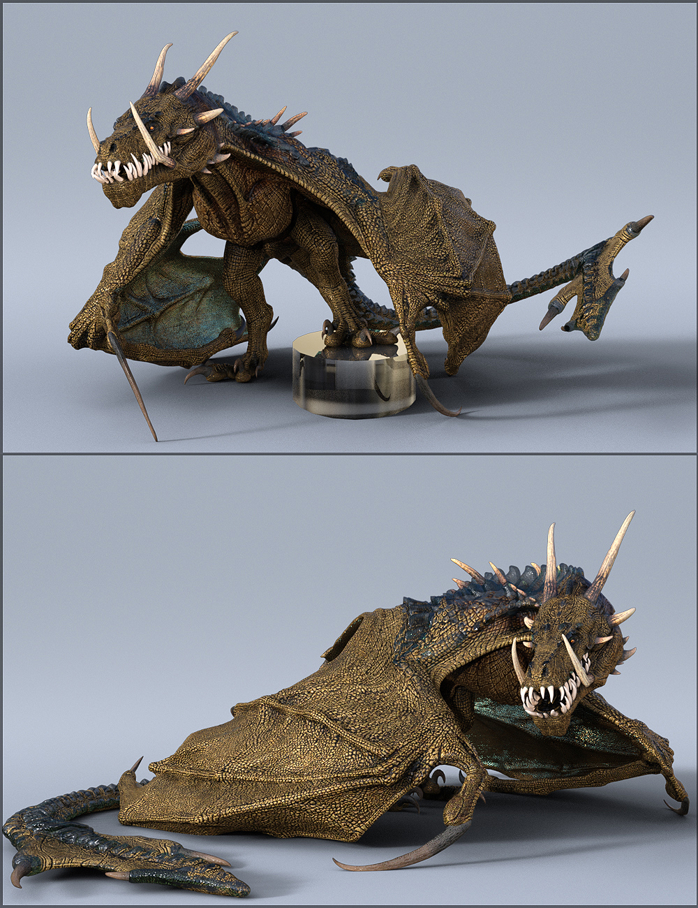 Quixotry's Poses for HH Wyvern | Daz 3D