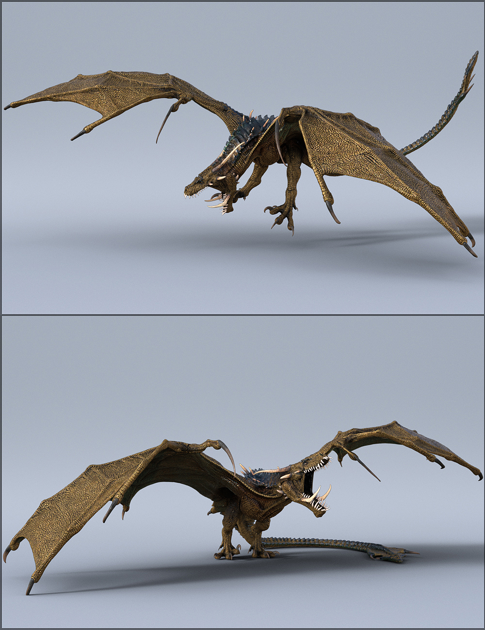 Quixotry's Poses for HH Wyvern | Daz 3D