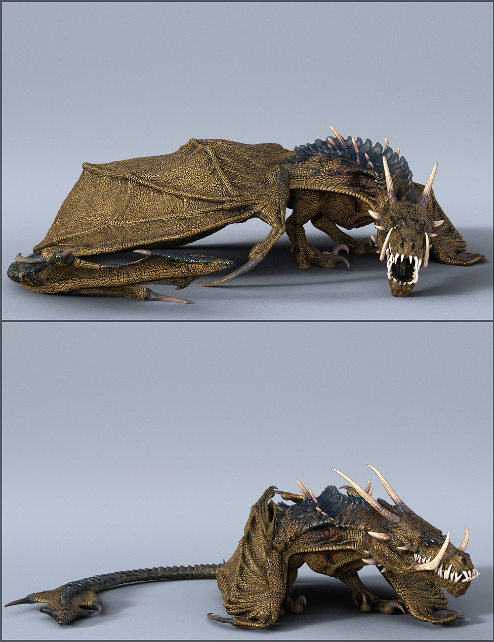 Quixotry's Poses for HH Wyvern | Daz 3D