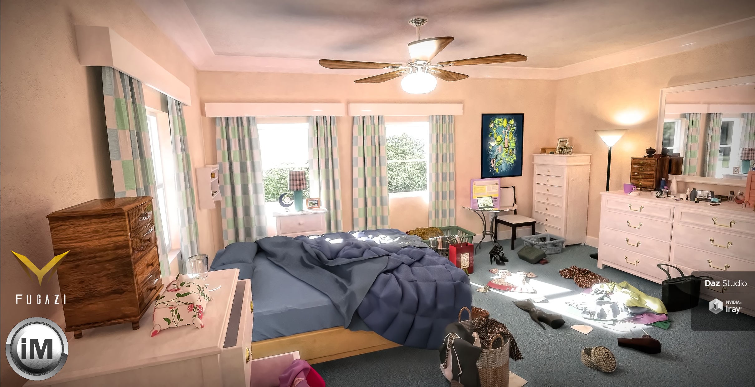 FG Messy Room Bundle | Daz 3D