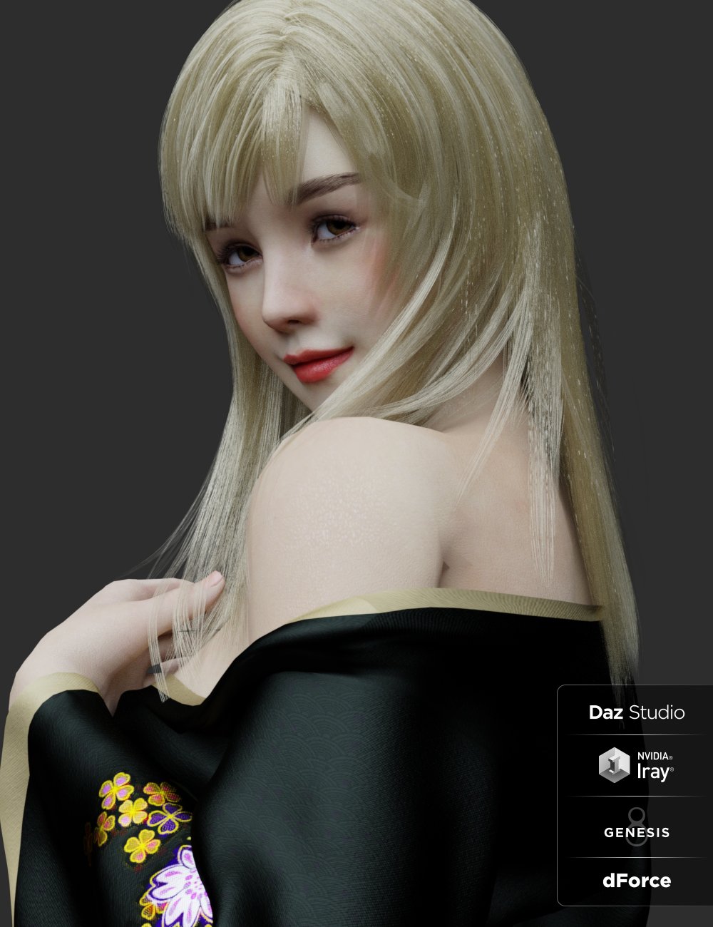Keicy with Expressions, dForce Breasts and dForce Hair for Genesis 8 Female | Daz 3D