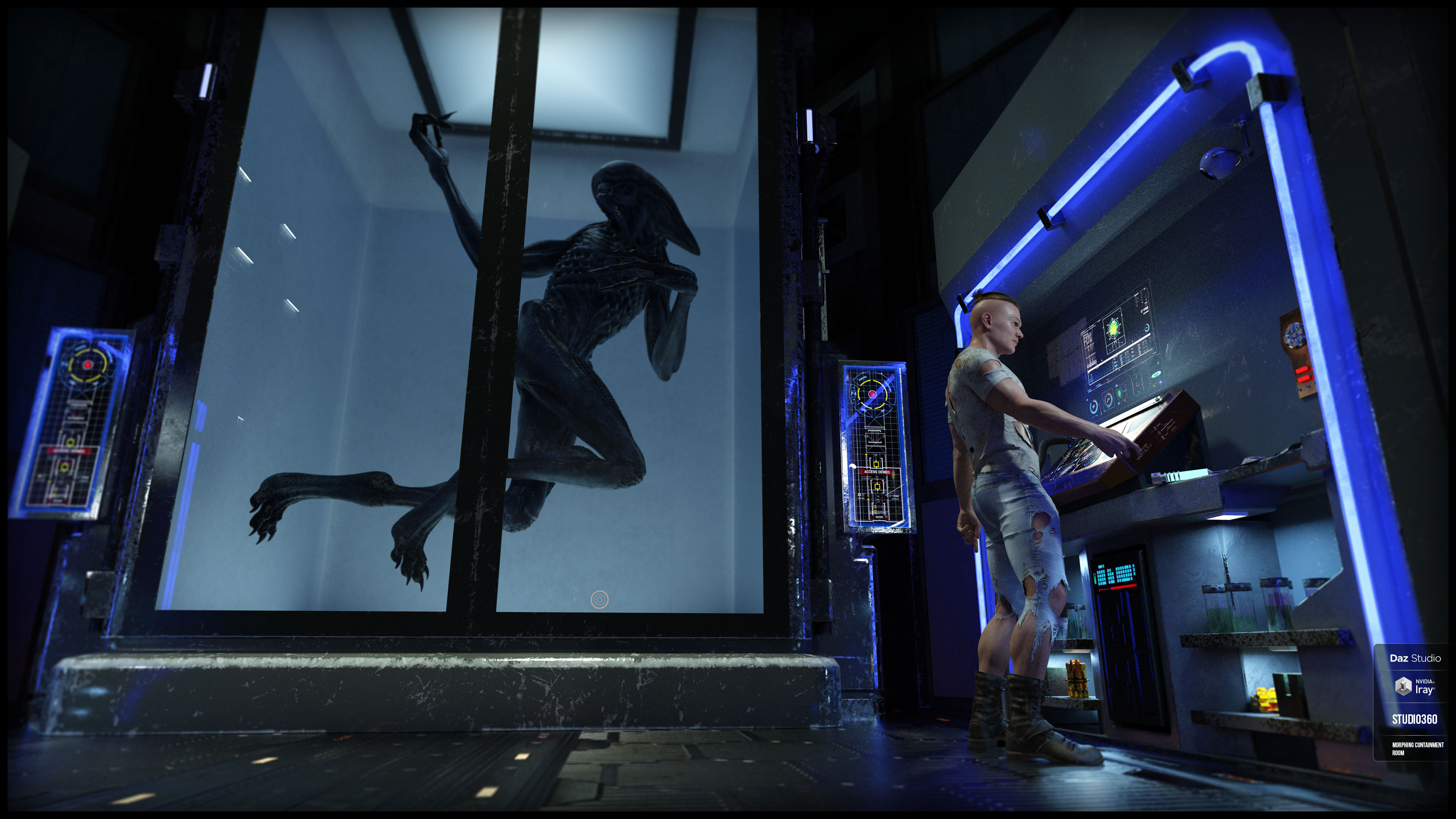 Morphing Containment Room | Daz 3D