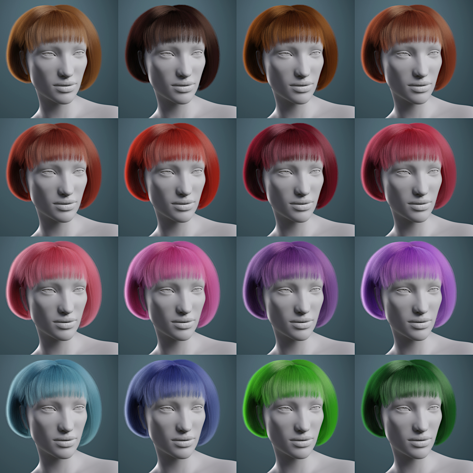 dForce Fashionable Bob for Genesis 8 Female(s) | Daz 3D