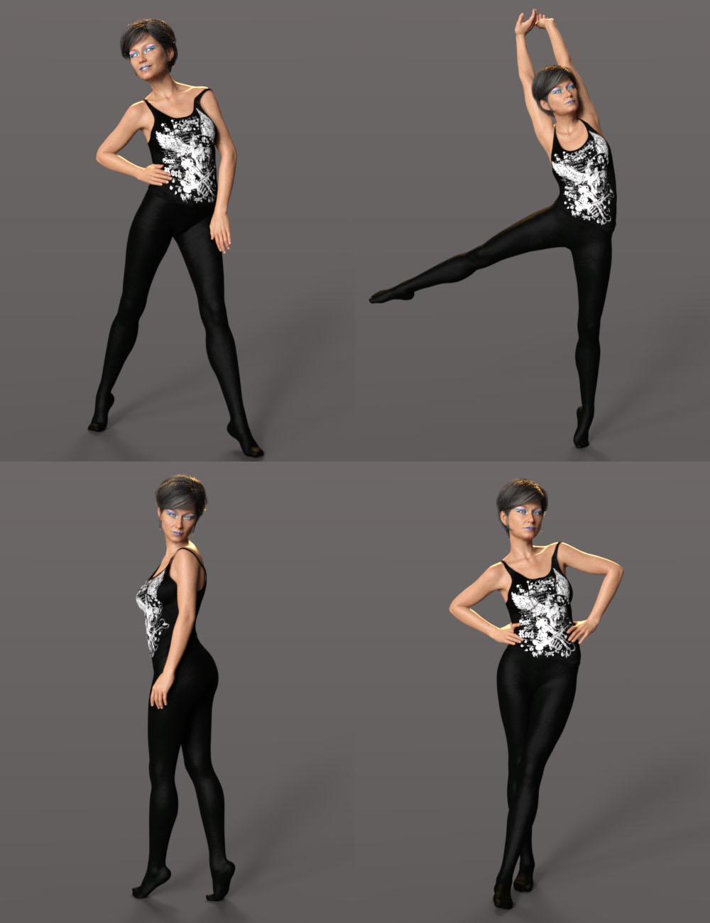 Boldly Whimsical Poses for Aubrey 8 and Genesis 8 Female | Daz 3D