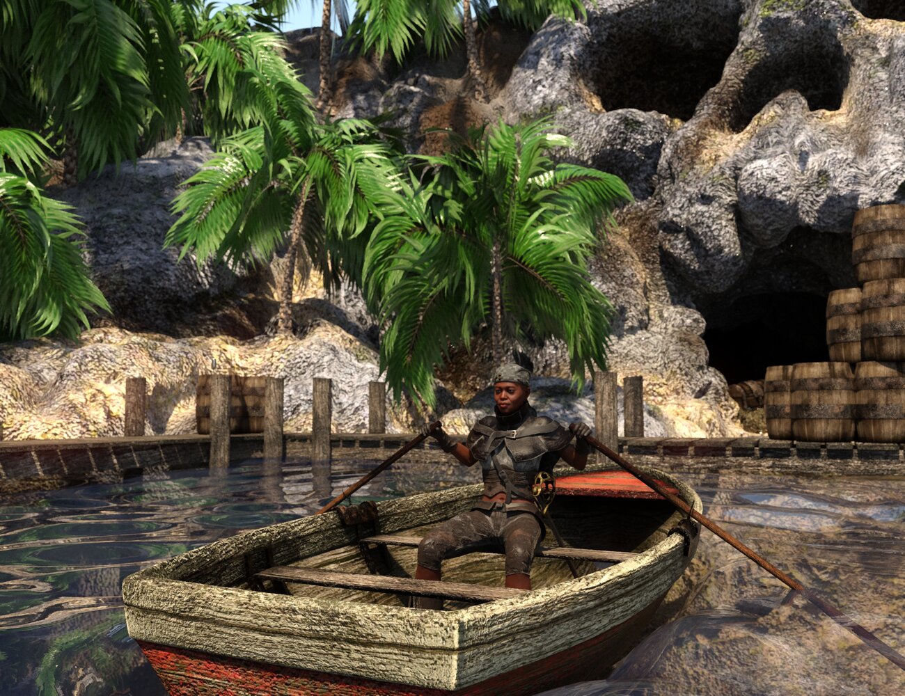 The Pirate's Cove Scene Kit with Props and Poses for Genesis 8 | Daz 3D