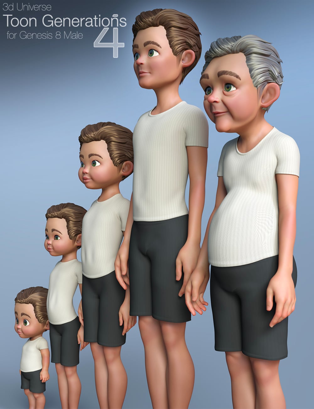 Toon Generations 4 Mega-Bundle for Genesis 8 | Daz 3D