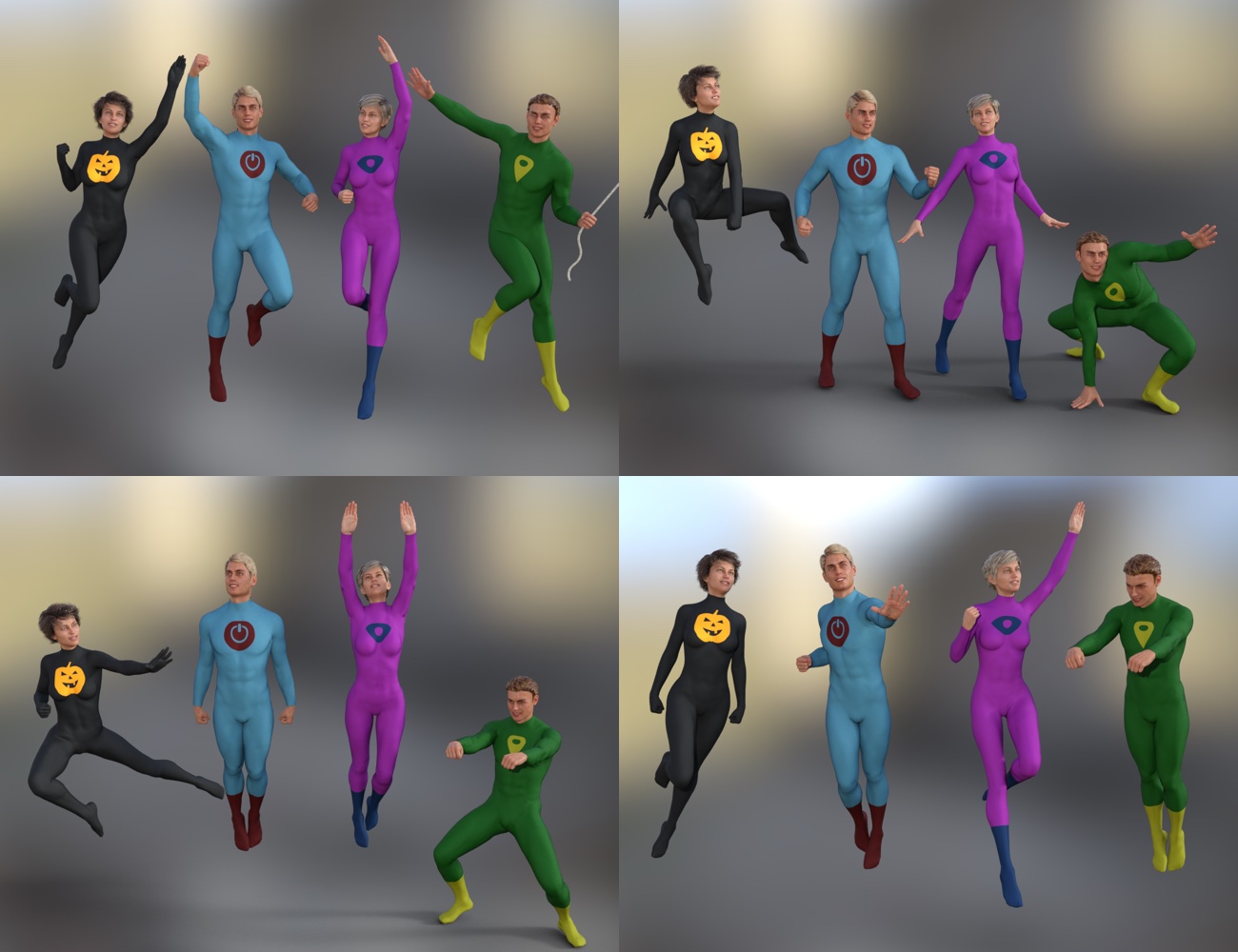 Super Conflict Poses for Genesis 8 | Daz 3D