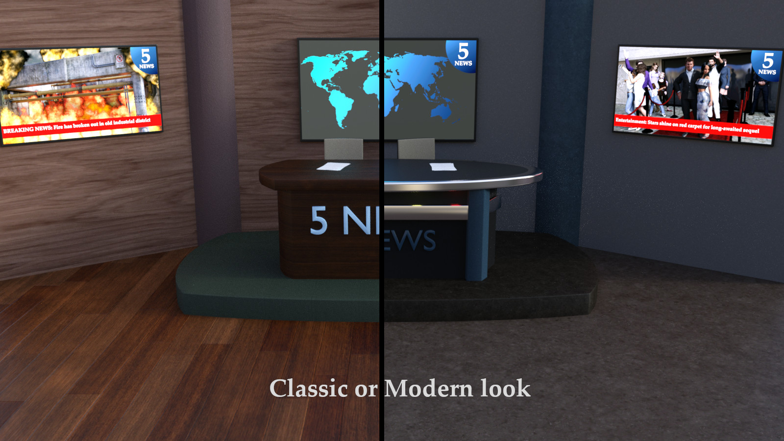 TV News Vignette | Daz 3D
