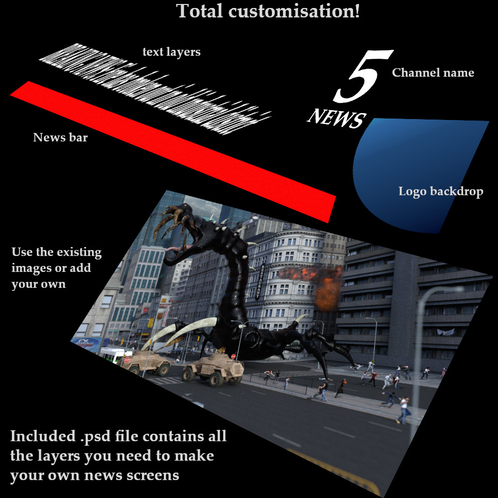 TV News Vignette | Daz 3D