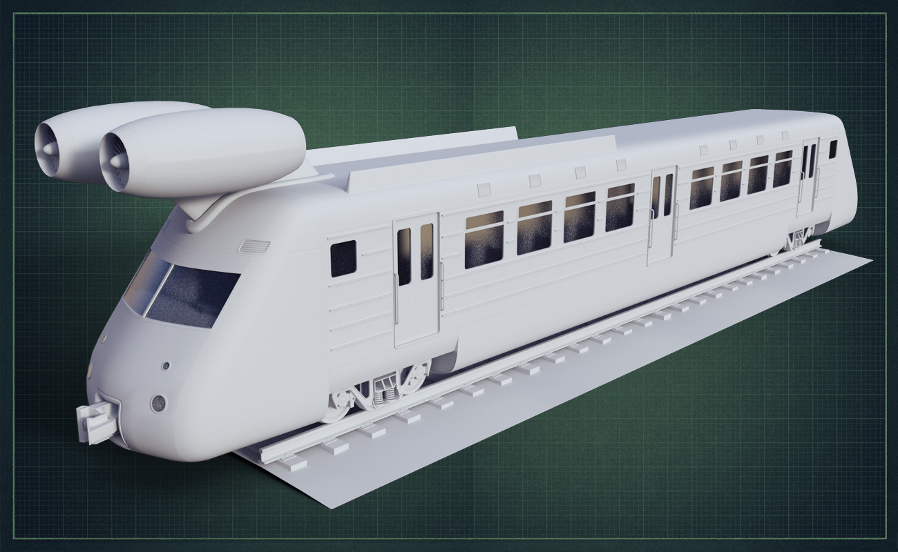 Jet Powered Train | Daz 3D