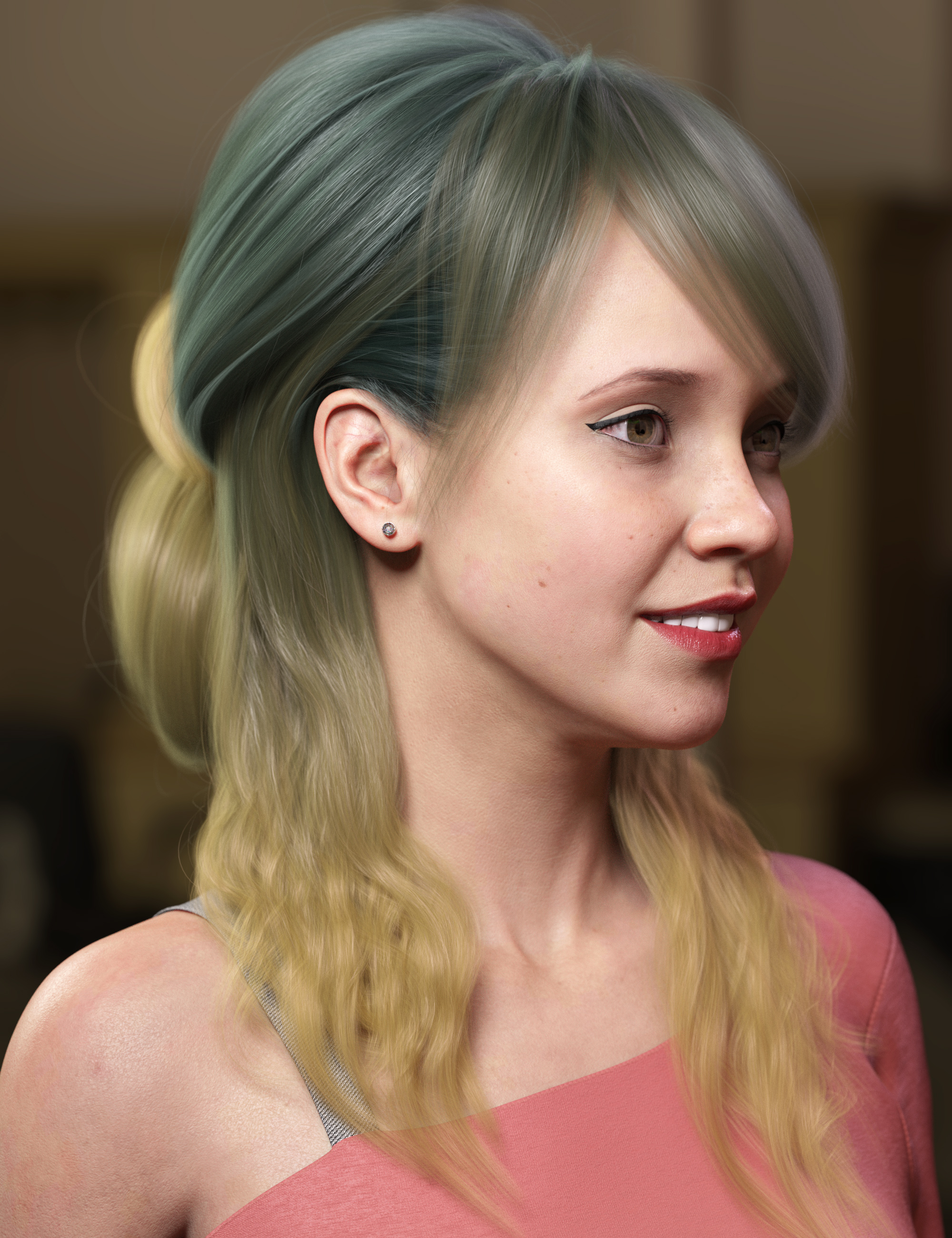 Texture Expansion for Back Updo Hair | Daz 3D
