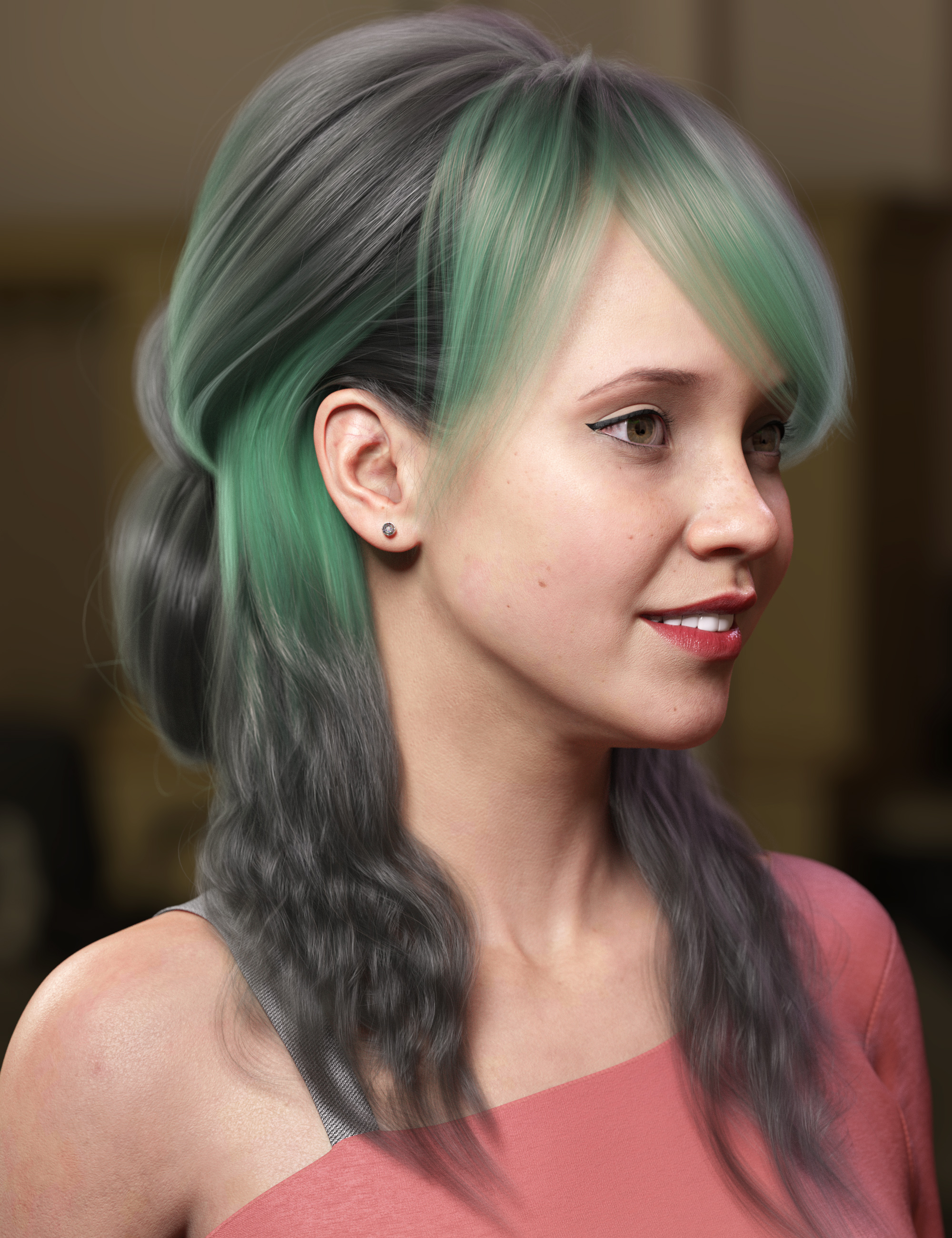 Texture Expansion for Back Updo Hair | Daz 3D