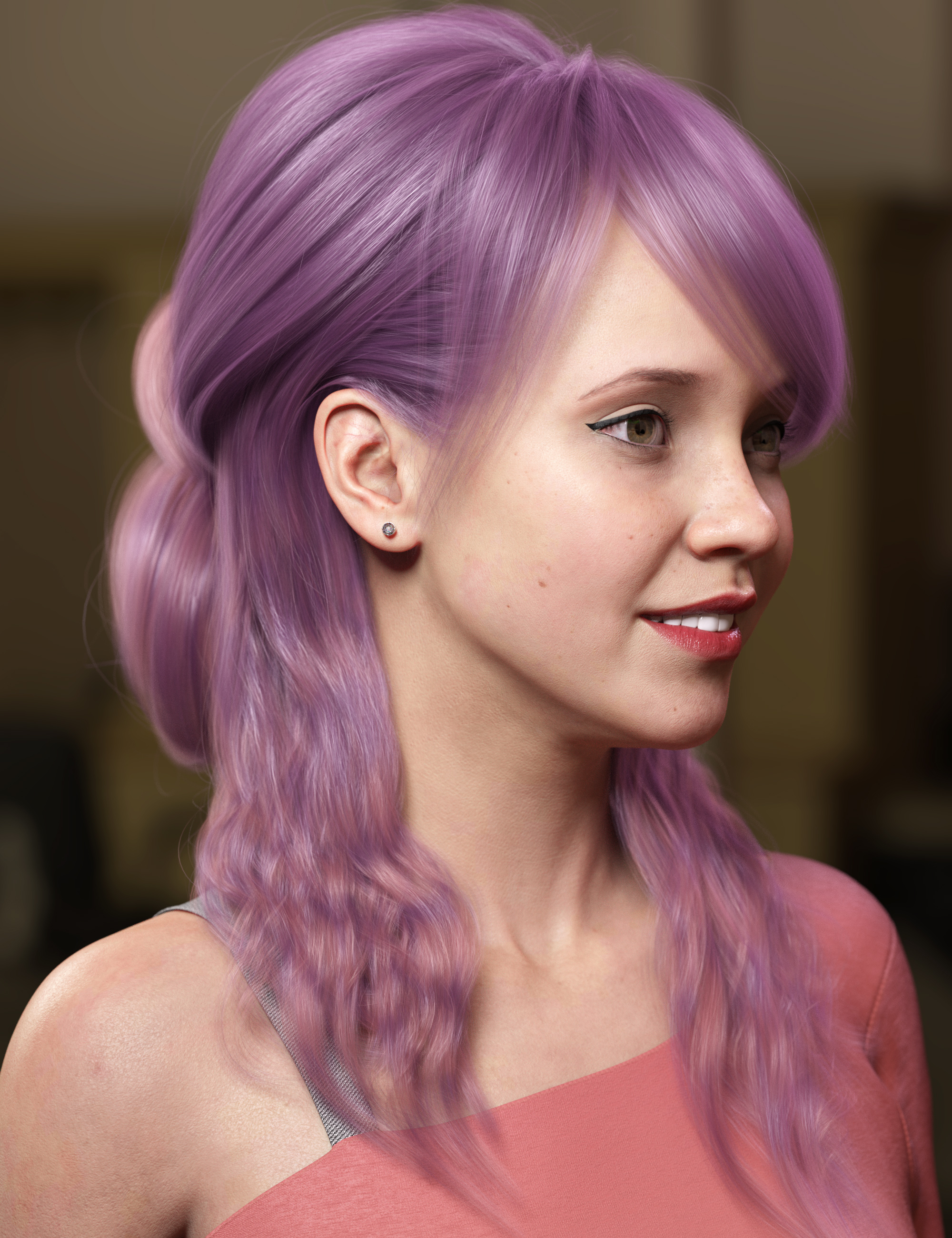 Texture Expansion for Back Updo Hair | Daz 3D