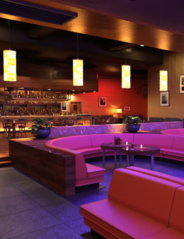 Night Lounge Iray | Daz 3D