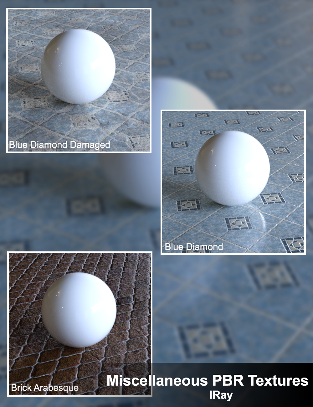PBR Textures Pack 01 | Daz 3D