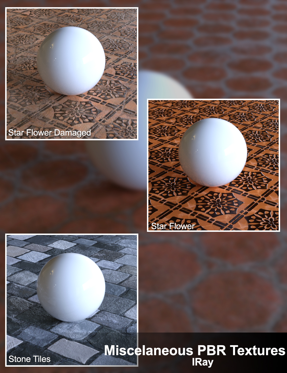 PBR Textures Pack 03 | Daz 3D