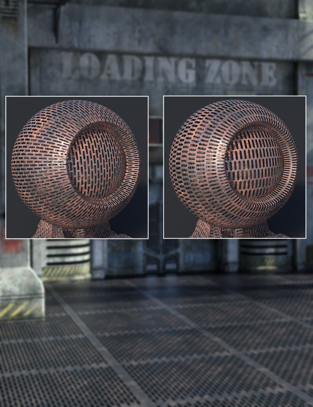 Perforated Metal - Iray Shaders | Daz 3D