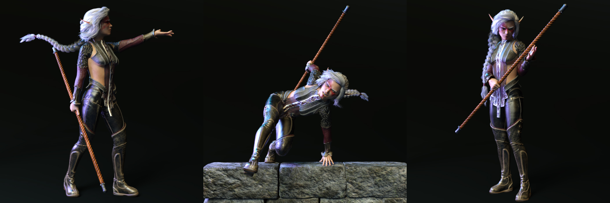 Melee Strike Poses Expressions and Prop for Genesis 8 | Daz 3D