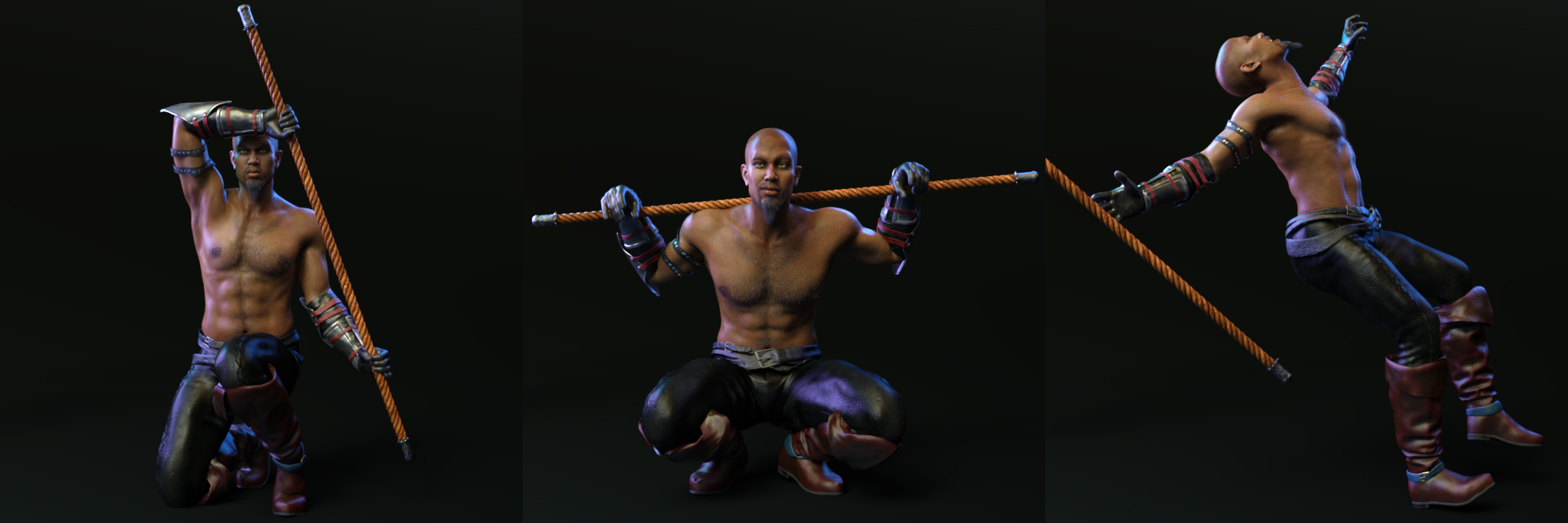 Melee Strike Poses Expressions and Prop for Genesis 8 | Daz 3D