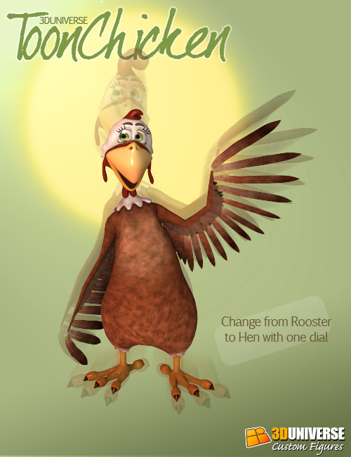 3D Universe Toon Chicken | Daz 3D