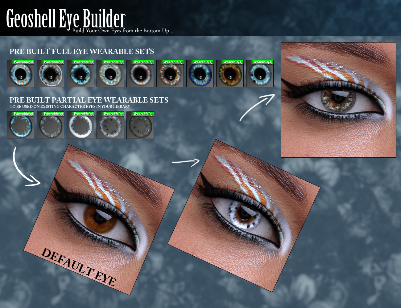 Geoshell Eye Builder for Genesis 8 Female | Daz 3D