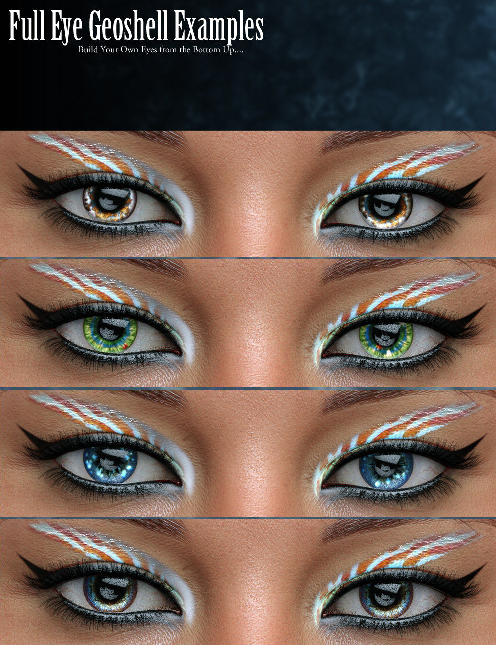 Geoshell Eye Builder for Genesis 8 Female | Daz 3D