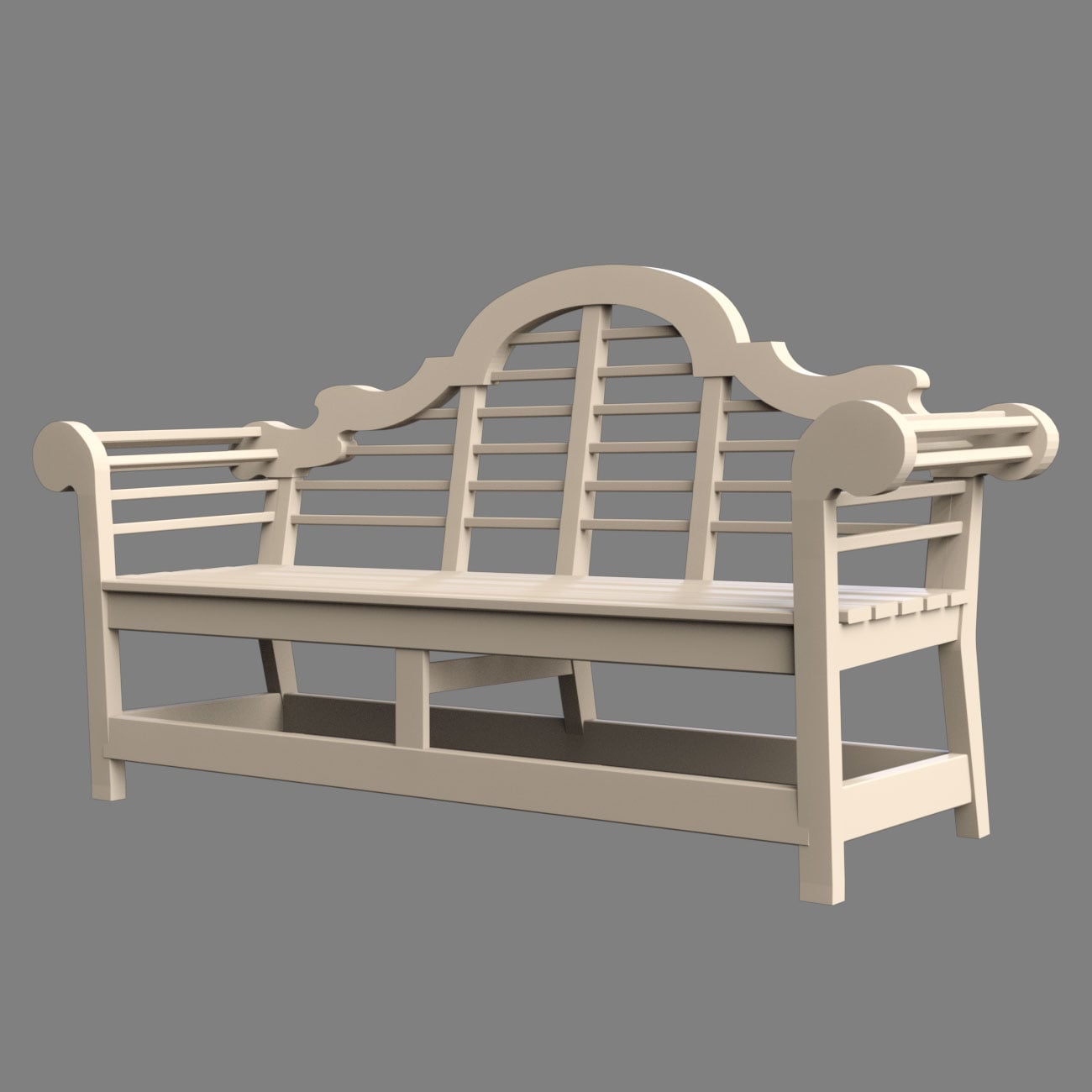 Bench in an English Garden | Daz 3D