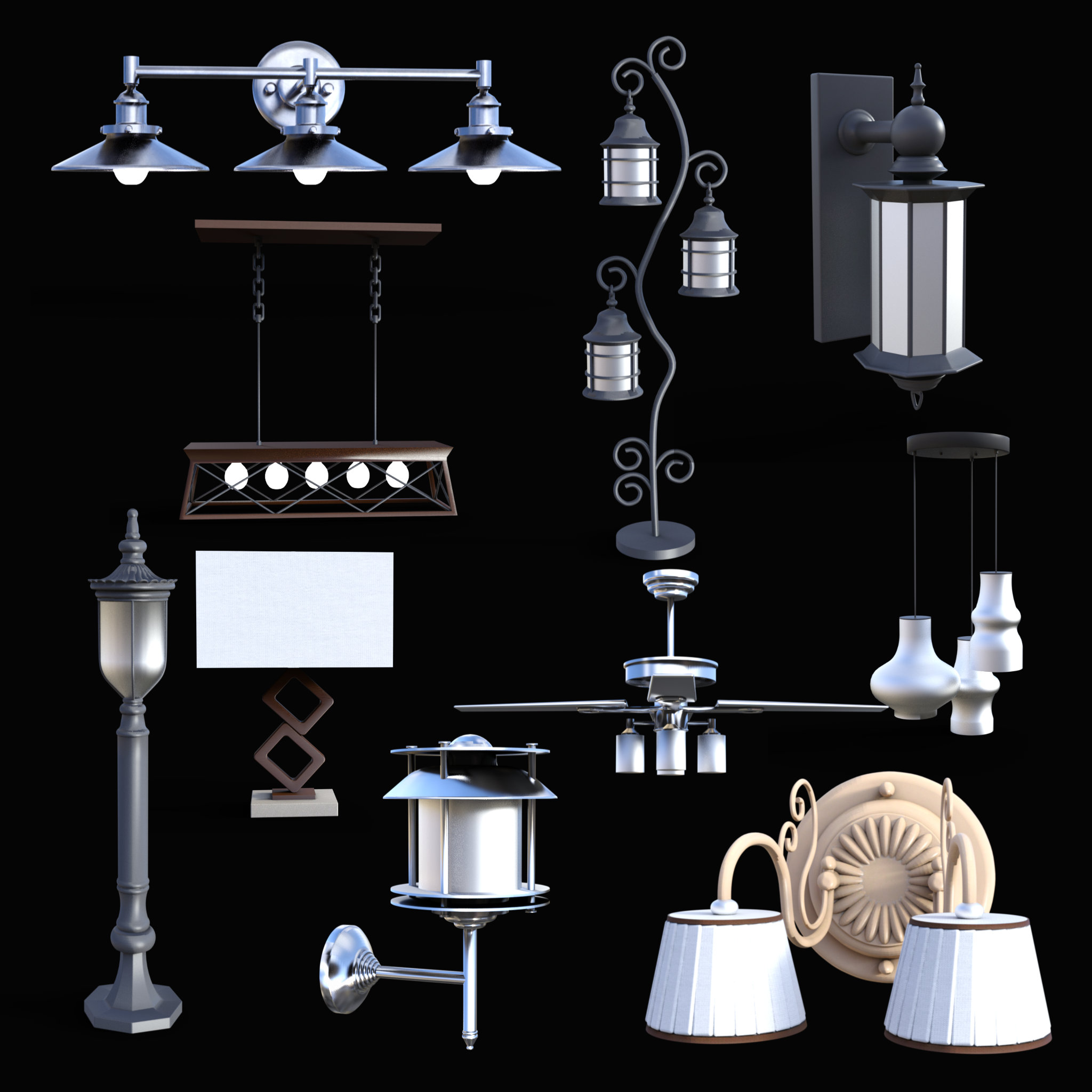 FG Decor and Lighting Pack | Daz 3D