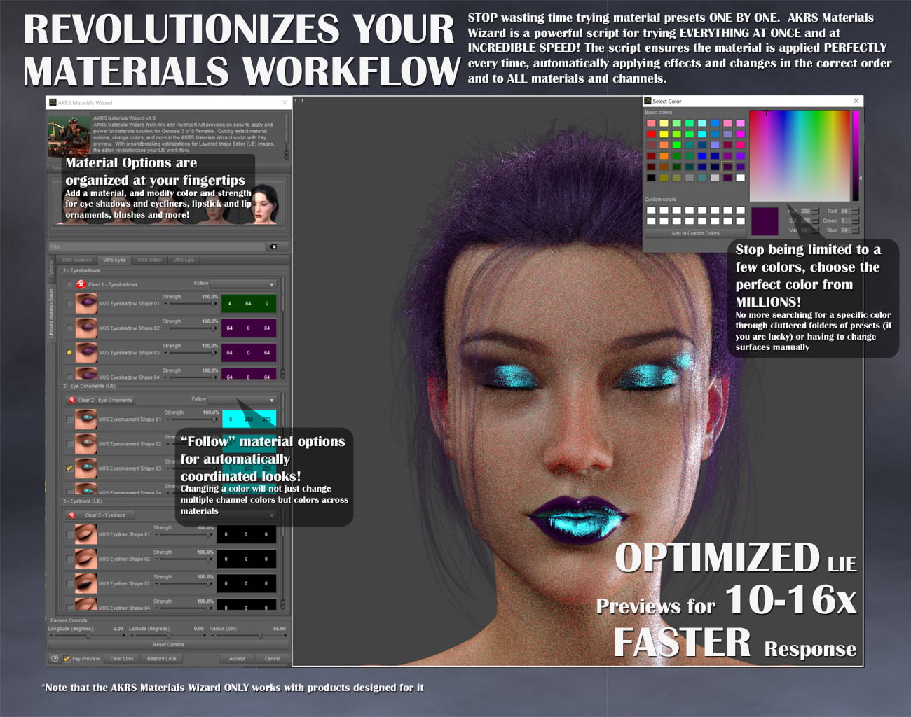 Materials Wizard Bundle | Daz 3D