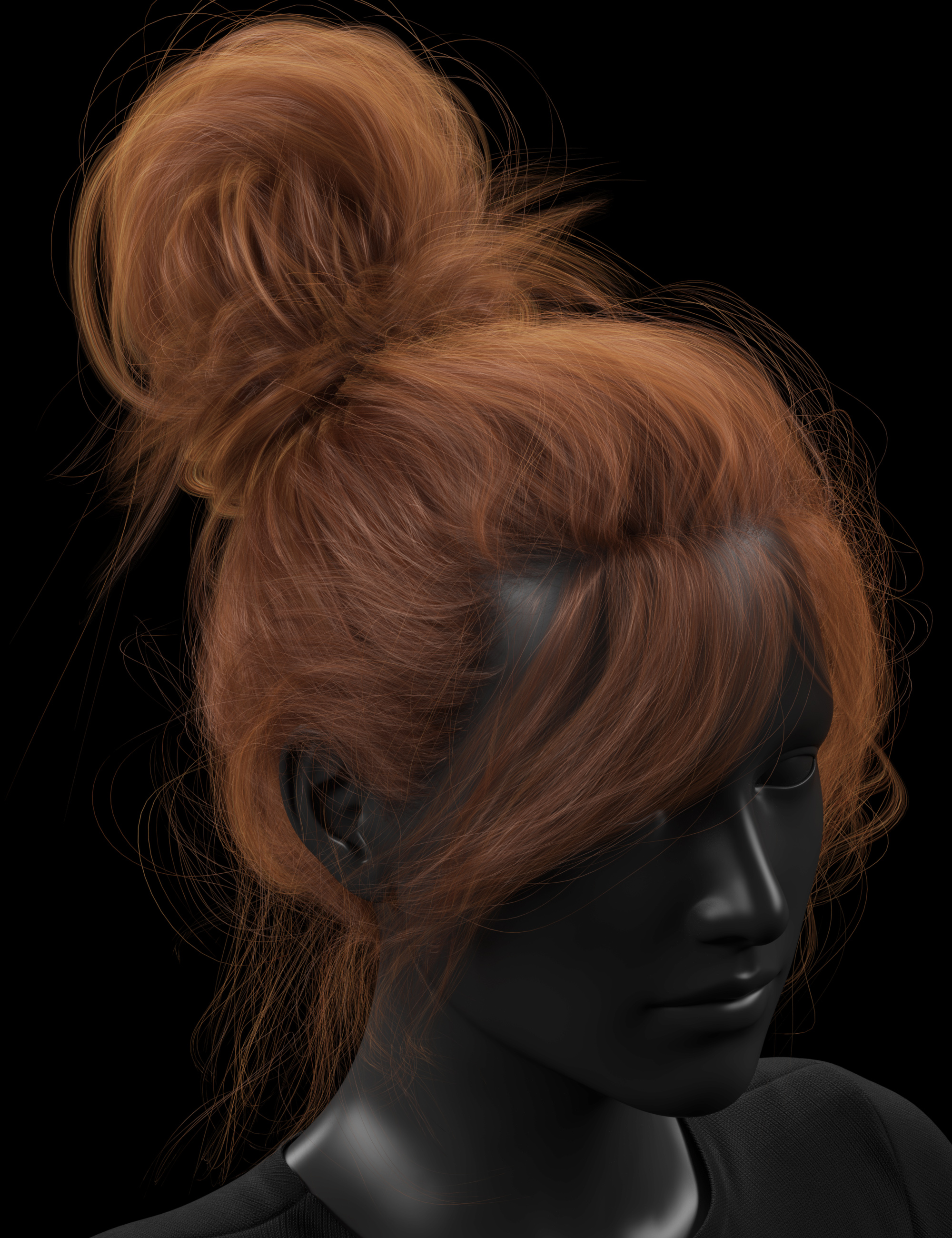 Everyday Updo 2 Hair for Genesis 3 and 8 | Daz 3D