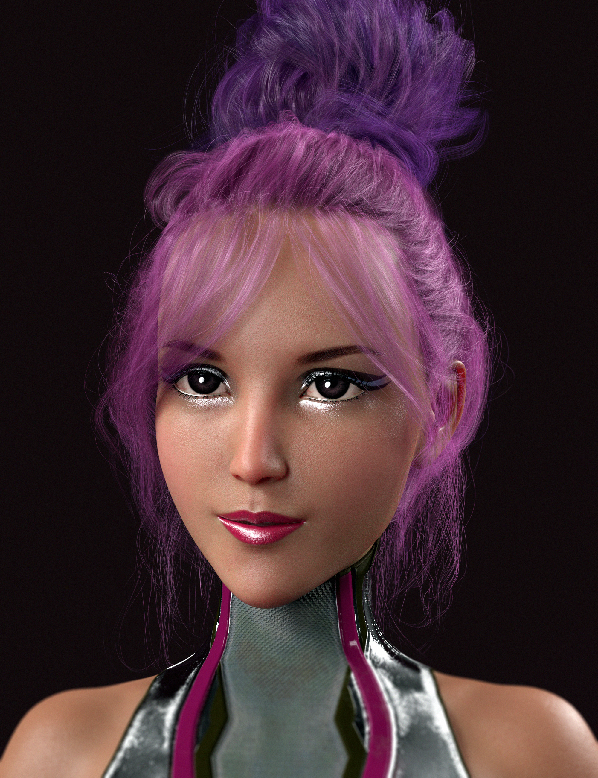 Everyday Updo 2 Hair for Genesis 3 and 8 | Daz 3D