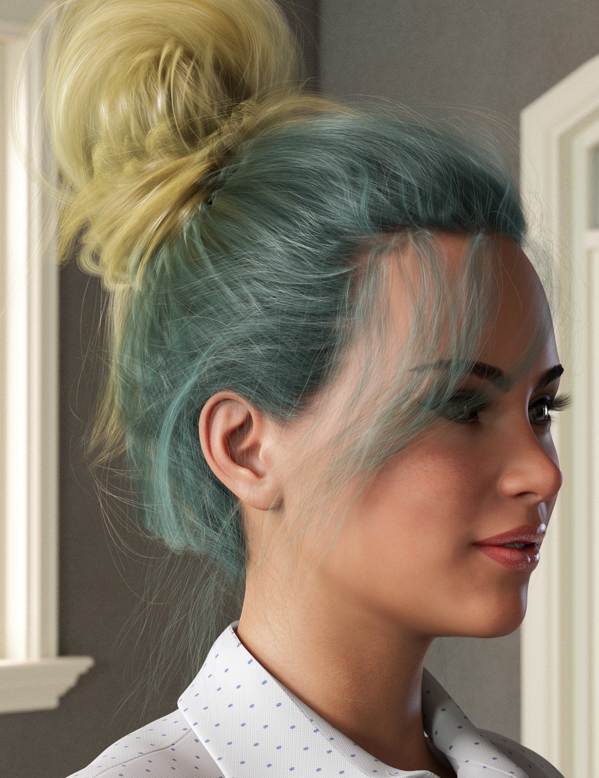 Texture Expansion for Everyday Updo 2 Hair | Daz 3D